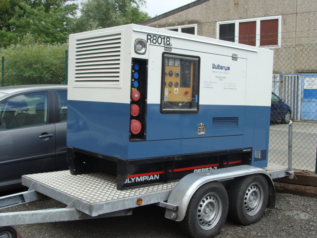 Generator op aanhangwagen huren - Bulterys Mobile Power Stations